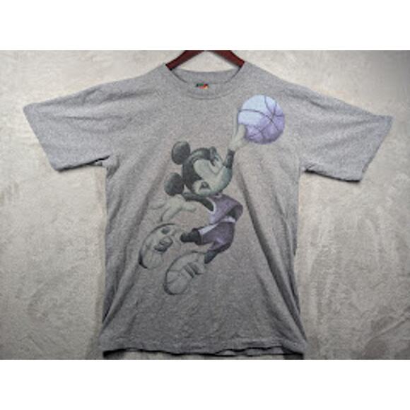Disney | Shirts | Vtg 9disney Unlimited Basketball Mickey Air Dunk ...